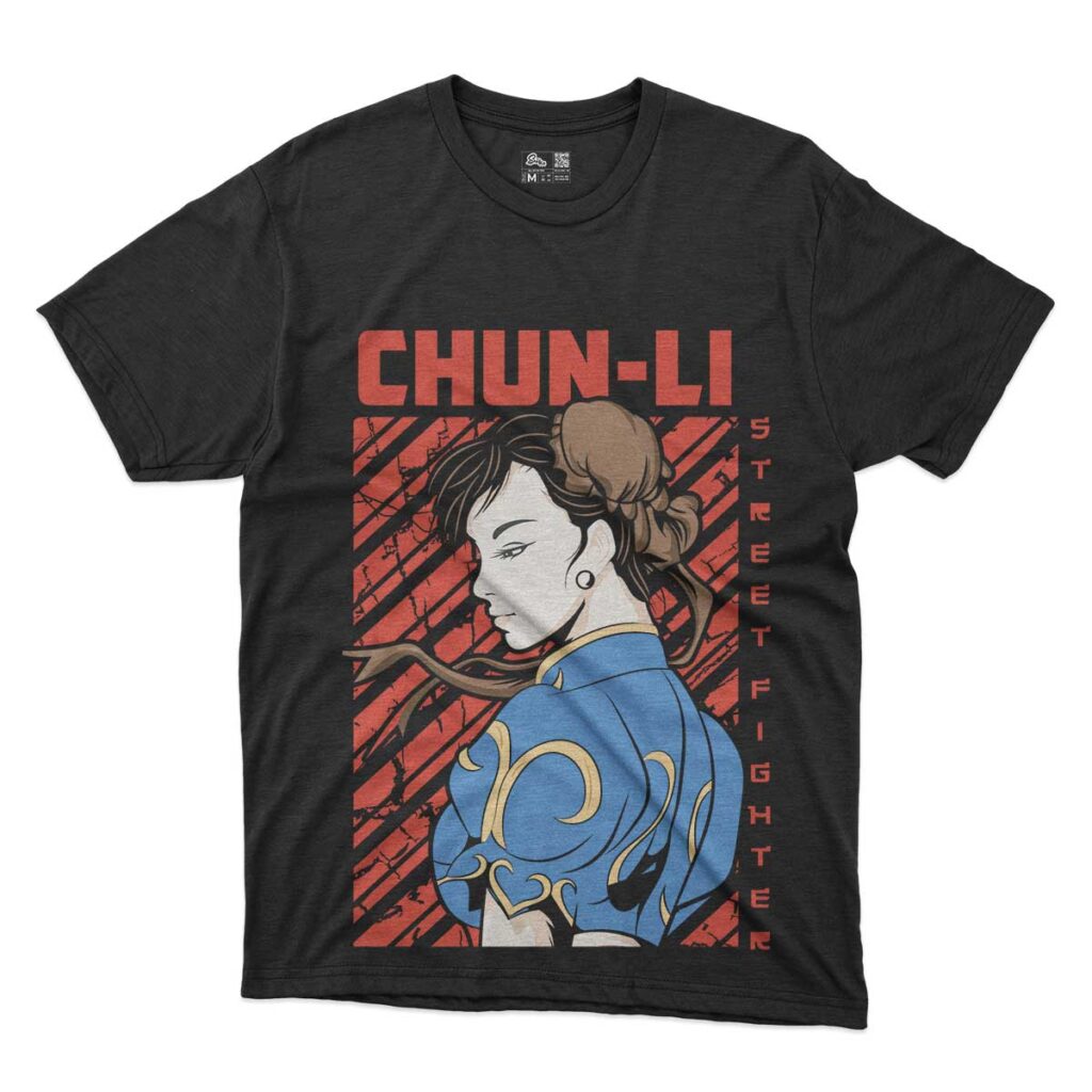 Camiseta Street Fighter - Chun Li - Tu Tienda Shoka
